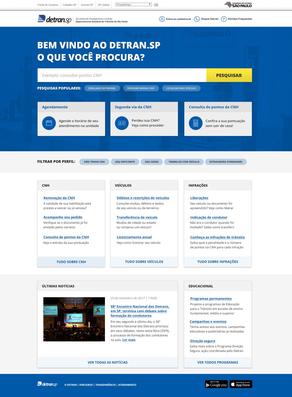 Roney Stones • Detran SP Redesign